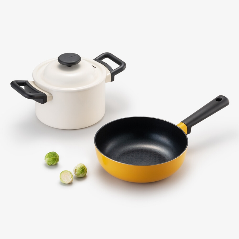 [온라인전용]데꼬르 IH인덕션 깊은양수18cm + 양수냄비20cm + 쁘띠웍22cm 3P 세트 - 락앤락몰