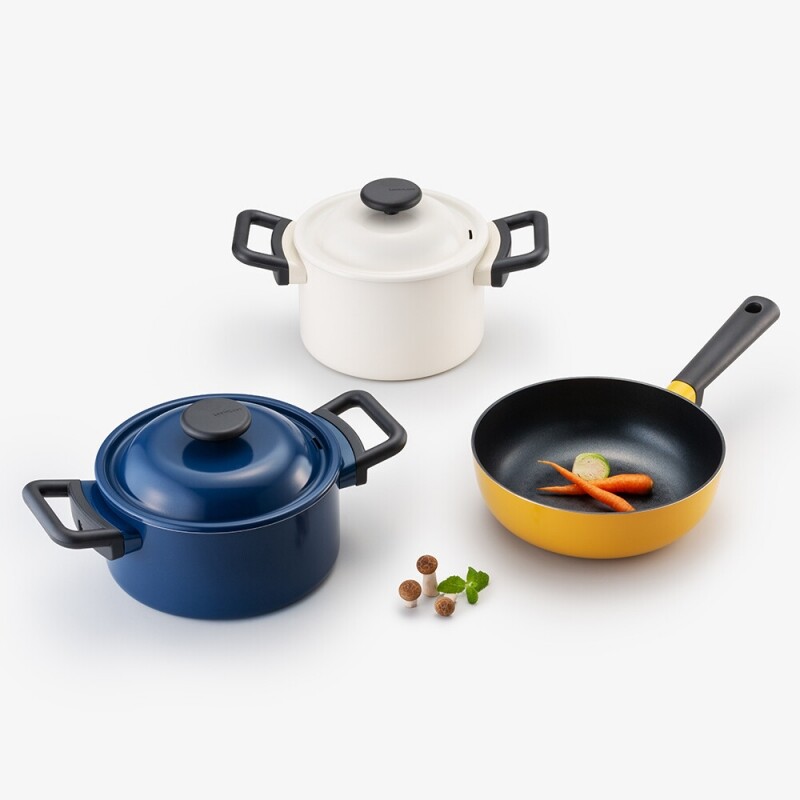 [온라인전용]데꼬르 IH인덕션 깊은양수18cm + 양수냄비20cm + 쁘띠웍22cm 3P 세트 - 락앤락몰